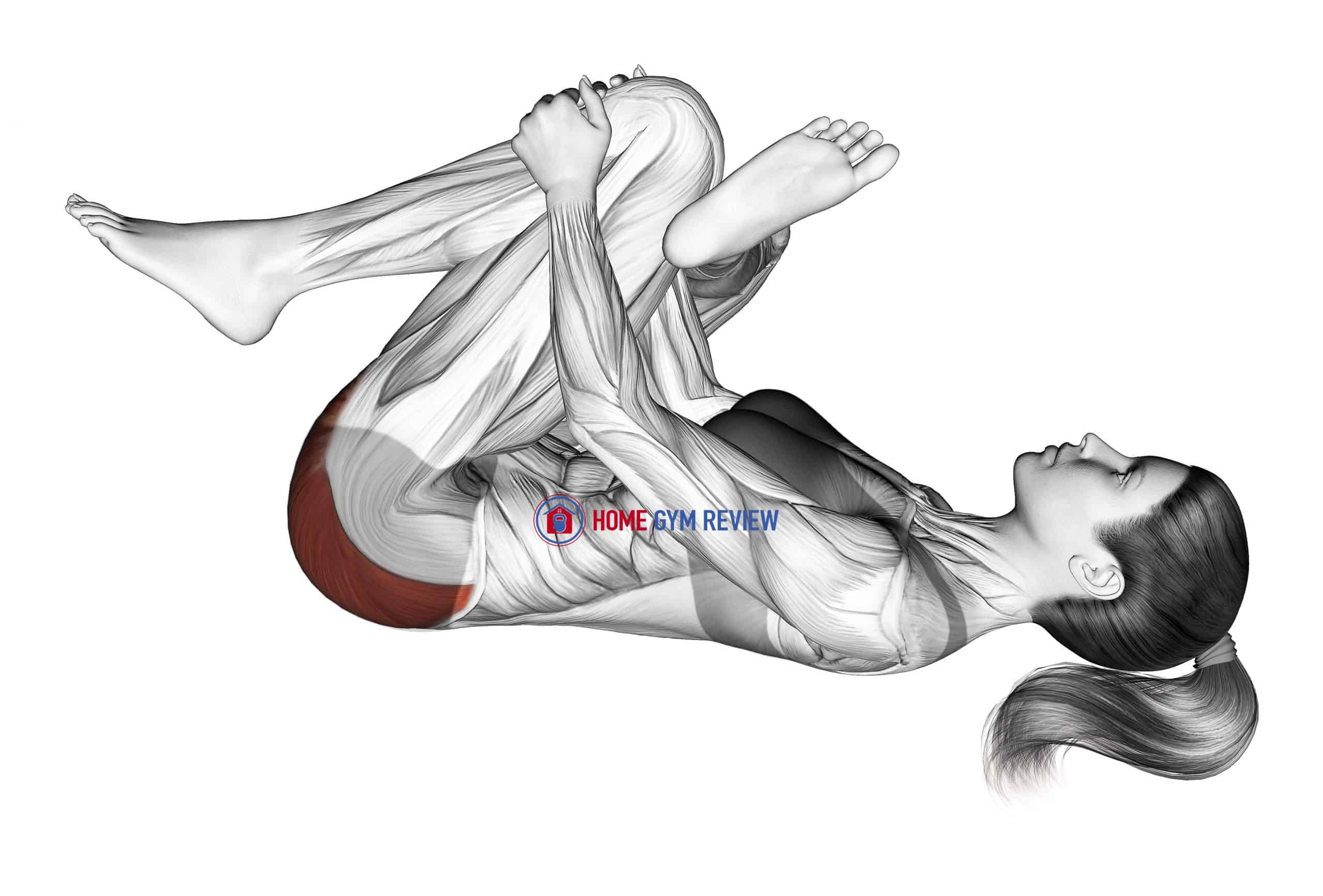 Recumbent Hip External Rotator And Hip Extensor Stretch (Crossed Leg ...