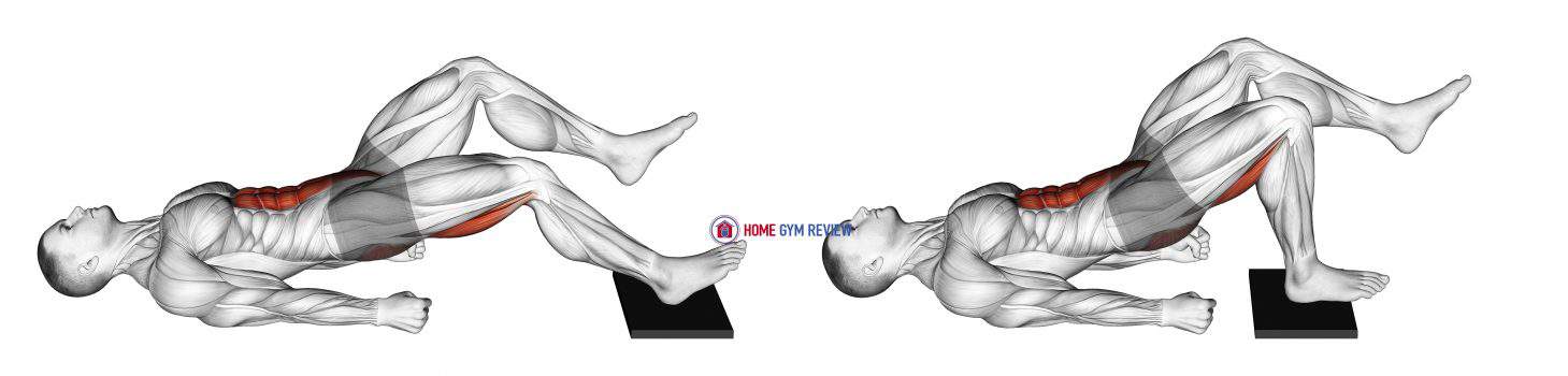 Single Leg Sliding Floor Bridge Curl on Towel - Home Gym Review