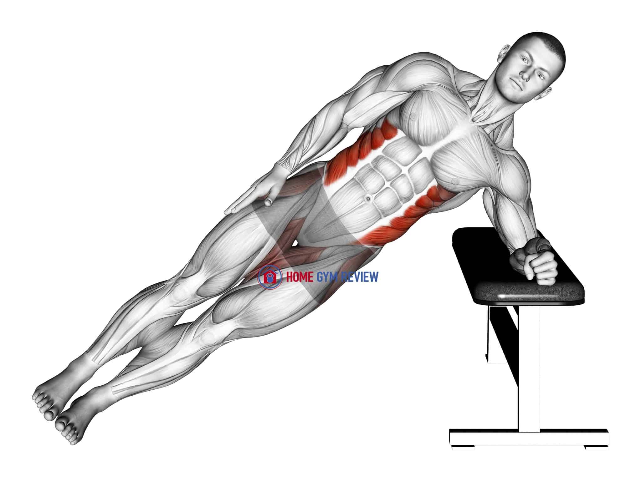 Bodyweight Incline Side Plank - Home Gym Review